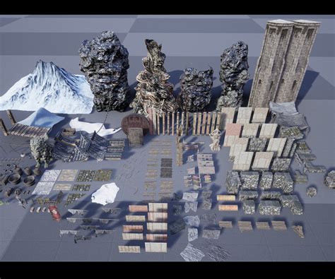 Artstation Asian Canal Environment Modular Unreal Engine 4