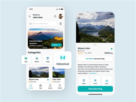 Travel Planner App Ui Behance