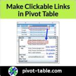 Add Clickable Hyperlinks Excel Pivot Table Macro Code Excel Pivot Tables