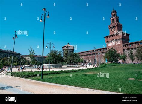 Castello Sforzesco Sforzas Castle Details Of The Medieval