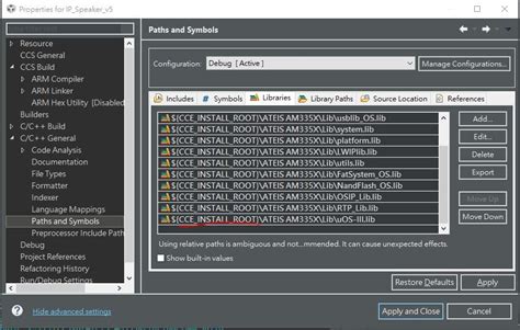 Compiler Undefined Path Variables In Libraries List But Project Can Still Reference It Code