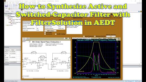 How To Synthesize Active And Switched Capacitor Filter With FilterSolution In AEDT YouTube