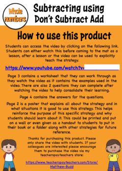 Subtracting Using Don T Subtract Add Whole Numbers Video Flipped Learning