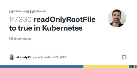 Readonlyrootfilesystem To True In Kubernetes · Issue 7330 · Pgadmin
