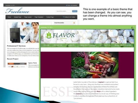 Customizing Wordpress Themes Ppt