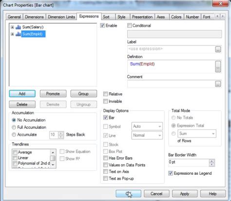 Add Expression To Chart In Qlikview