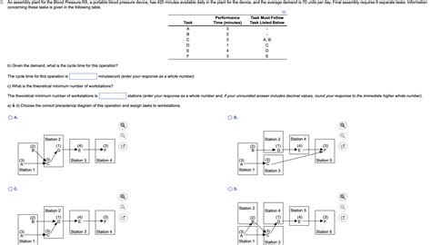Solved The Cycle Time For This Operation Is Minutes Unit Chegg Com
