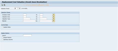 J A SAP Tcode MM Goods Issue Revaluation