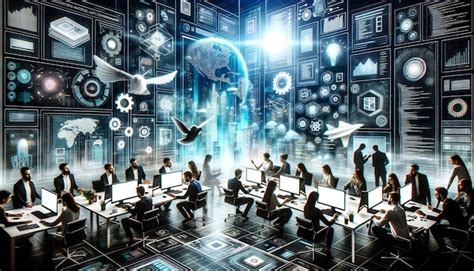 Premium Ai Image Modern Corporate Data Visualization In Futuristic