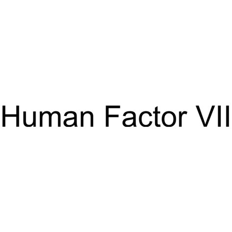 Human Factor Vii Factor Vii Medchemexpress