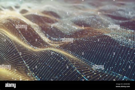 Background Image Concept Abstract Colorful Interconnected Lines And Dots Metaphor Of Cloud