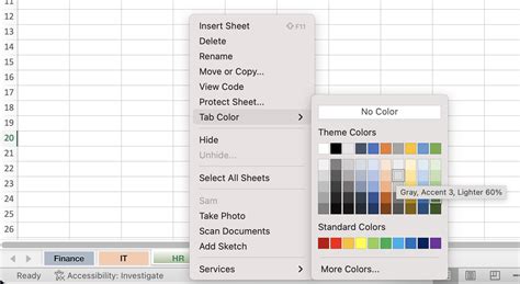 How To Change The Tab Color On Microsoft Excel On Mac Code2care