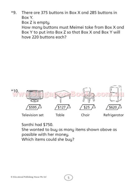Mathematics Challenging Problems Primary 2 Buy Singapore Books In Australia