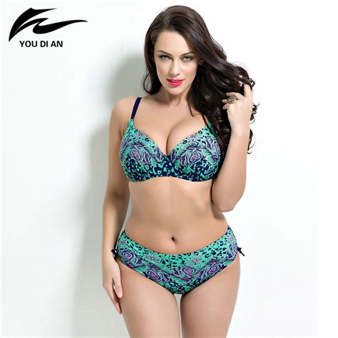 New Arrival Fat Bikinis Women Bathing Suit Push Up Bikini Super Large