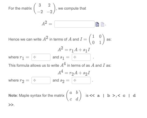 solved for the matrix [3 2] [ 2 2] ﻿we compute
