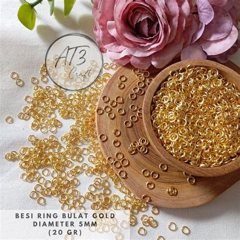 Jual 20 Gram Ring O Gold Ring Besi Bulat Gold Ring Bulat Kecil