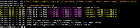 How To Enable Timestamp In Linux Ping Command Output