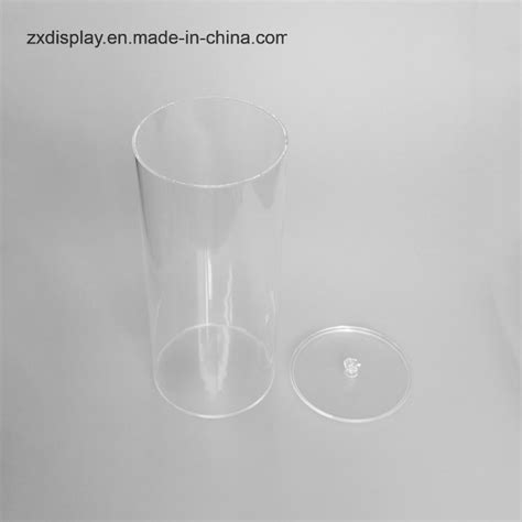 Non Toxic Acrylic Round Nuts And Teas Storage Box Clear Plexiglass Jar
