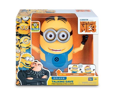 Despicable Me Talking Minion Dave Toy Figure 1911288463