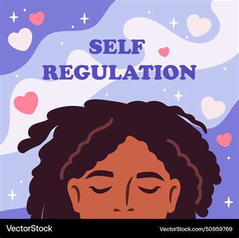 Self Regulation Poster Royalty Free Vector Image