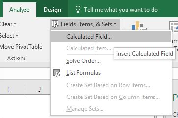 How To Insert Calculation In Pivot Table Using Calculated Field Item