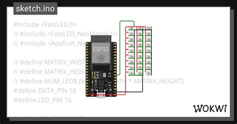 WS2812 Wokwi ESP32 STM32 Arduino Simulator