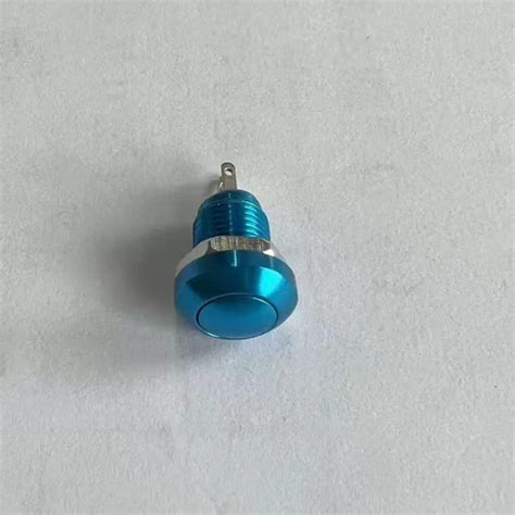 1 Pcs สวิทช์กดติดปล่อยดับ ขนาด 8 มมสี สีดำทองเงินน้ำเงิน สวิตช์ปุ่มรีเซ็ต กดติด ปล่อยดับ