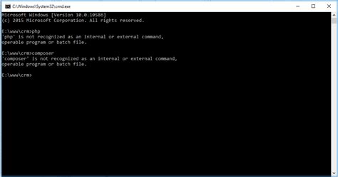 Windows PHP And Composer Command Don T Work Without Admin CMD Stack
