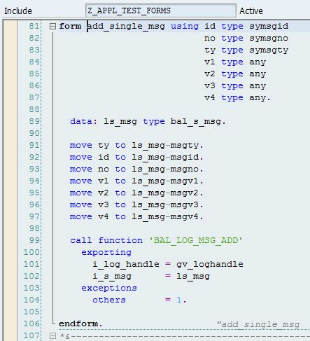 Write To SAP Application Log Sap 4 All