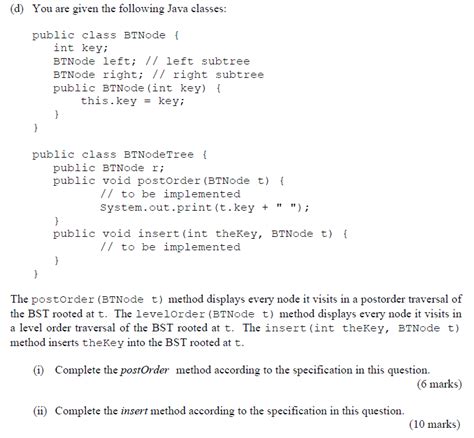 Solved D You Are Given The Following Java Classes Public
