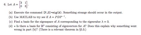 Solved MATLAB This Is My Matlab Homework From Linear Chegg