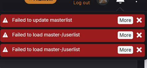 failed to update masterlist and failed to load master userlist vortex
