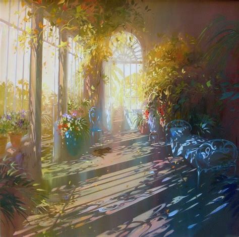 Купить картину Залитая солнцем веранда Sunlit Veranda Парселье Лоран на стену от 530 руб в Dasart