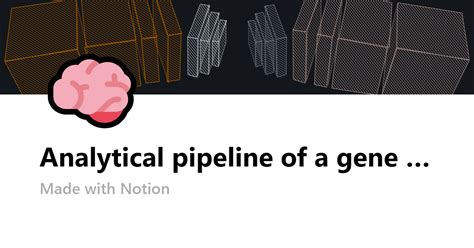 Analytical Pipeline Of A Gene Expression Matrix Eying