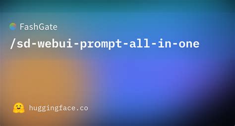commits · fashgate sd webui prompt all in one