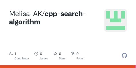 GitHub Melisa AK Cpp Search Algorithm