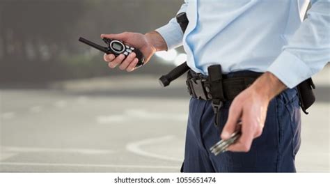Police Officer Pointing His Radar Gun Stock Photo Shutterstock