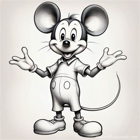 Miky Mouse Humanizado Stable Diffusion Online
