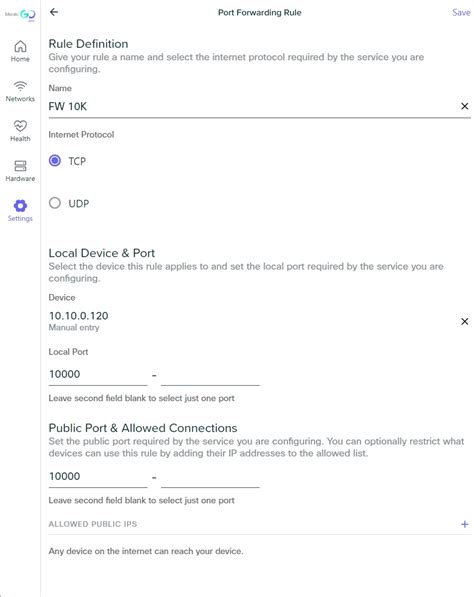 Port Forwarding In Meraki Go Firewall Not Working The Meraki Community