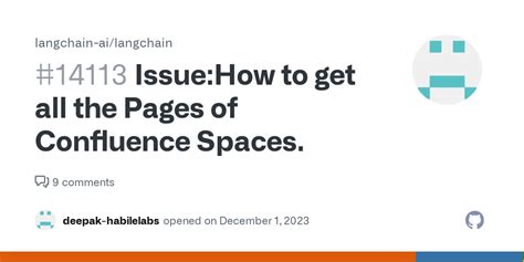 Issuehow To Get All The Pages Of Confluence Spaces · Issue 14113