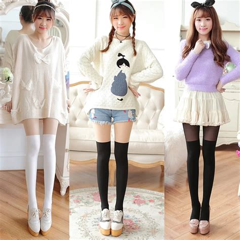 1pcs Patchwork New Sexy Girl S Pantyhose Design Pattern Solid Lady Stockings Spring Autumn Women