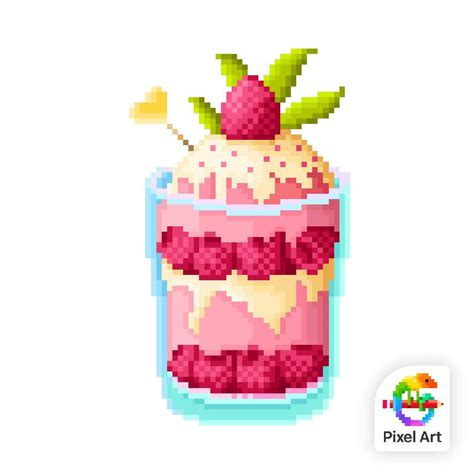 Raspberry Parfait Pixel By Pixeldonutofcanada91 On Deviantart