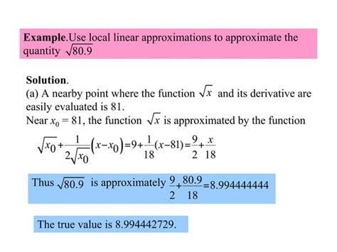 Local Linear Approximation Pdf