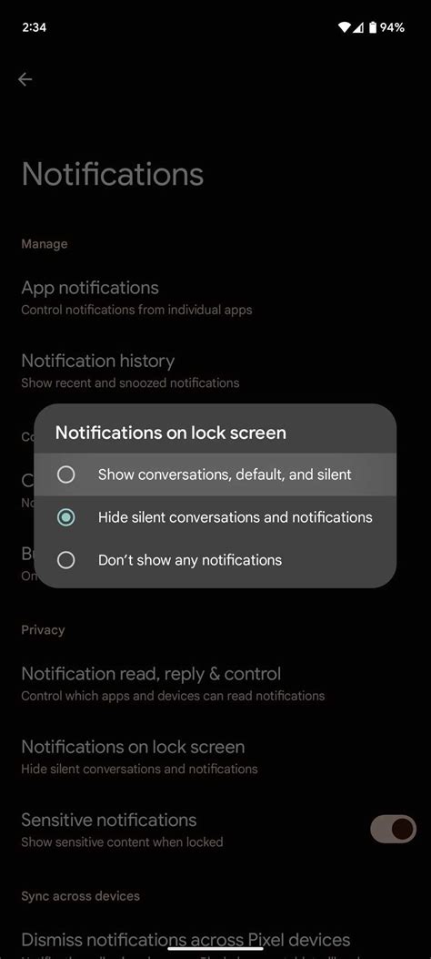 Android How To Turn On Lock Screen Notifications