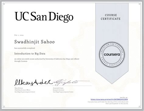 Swadhinjit Sahoo On Linkedin Completed The Introduction To Big Data