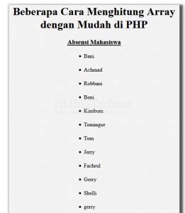 Beberapa Cara Menghitung Total Array Dengan Mudah Di PHP