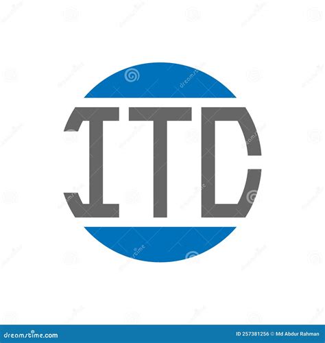 Itc Letter Logo Design On White Background Itc Creative Initials