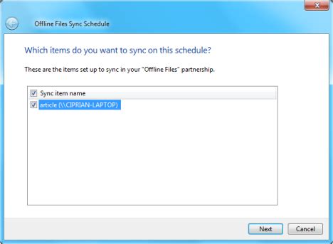 How To Sync Offline Files Network Folders On A Set Schedule