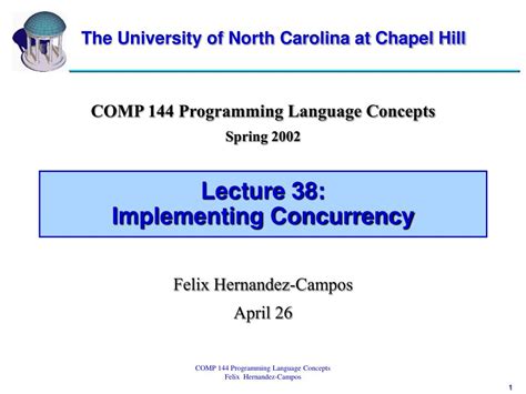 Ppt Lecture 38 Implementing Concurrency Powerpoint Presentation Free Download Id1720520