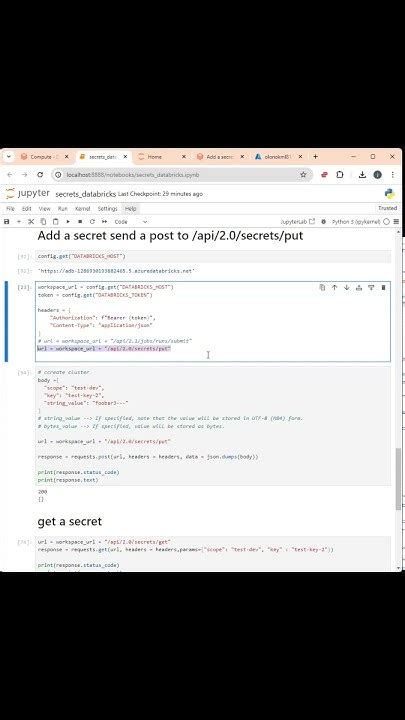 Databricks Crear Clave En Contenedor De Claves Secrets Scope Rest Api Youtube